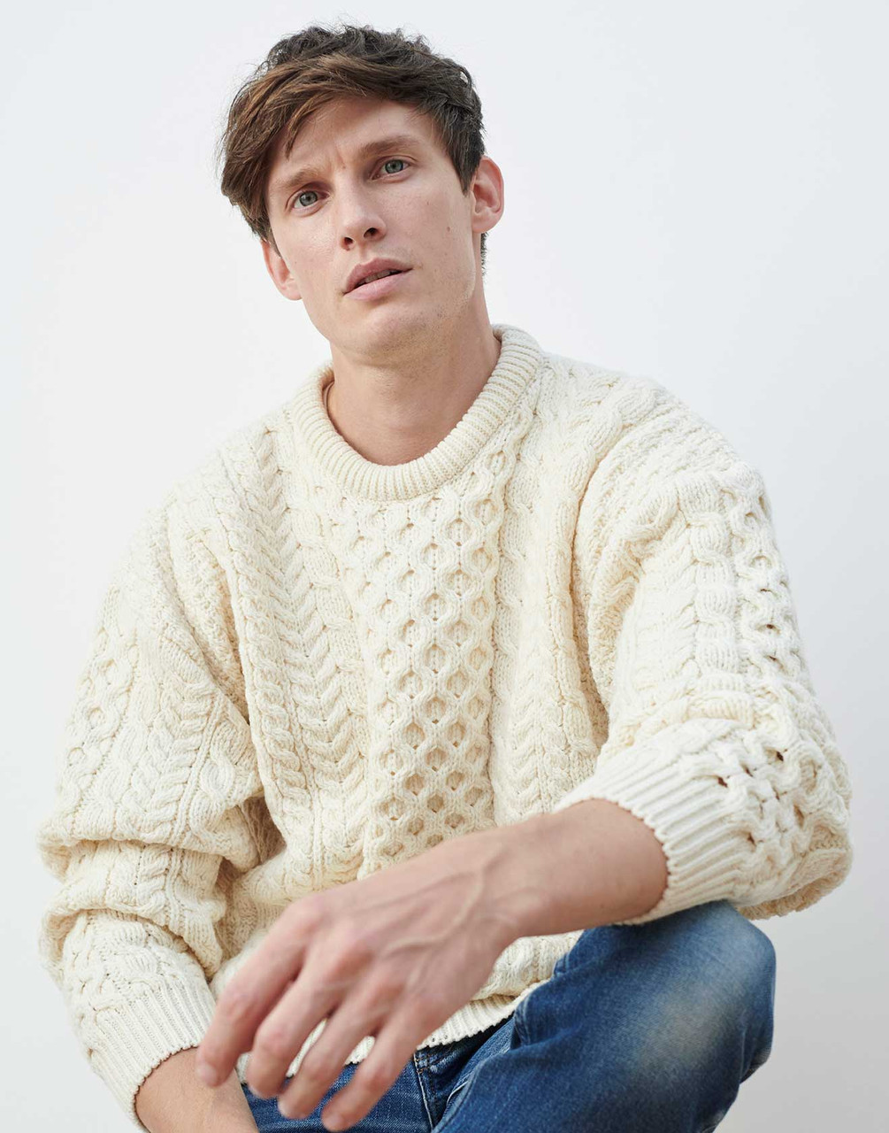 Traditional Aran Jumper Unisex | Cherry Tree Country Clothing