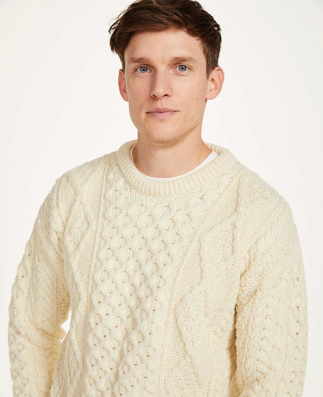 Woollen Aran Jumper | Cherry Tree Country Clothing