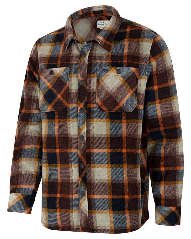 Hoggs of Fife Brucefield Fleece Shacket | Stylish Lumberjack Jacket