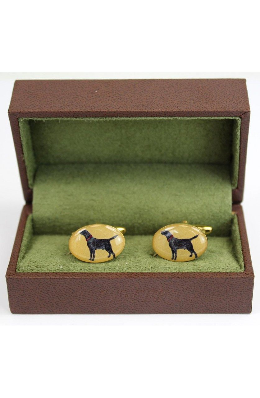 Soprano Black Labrador Cufflinks | Gift Ideas