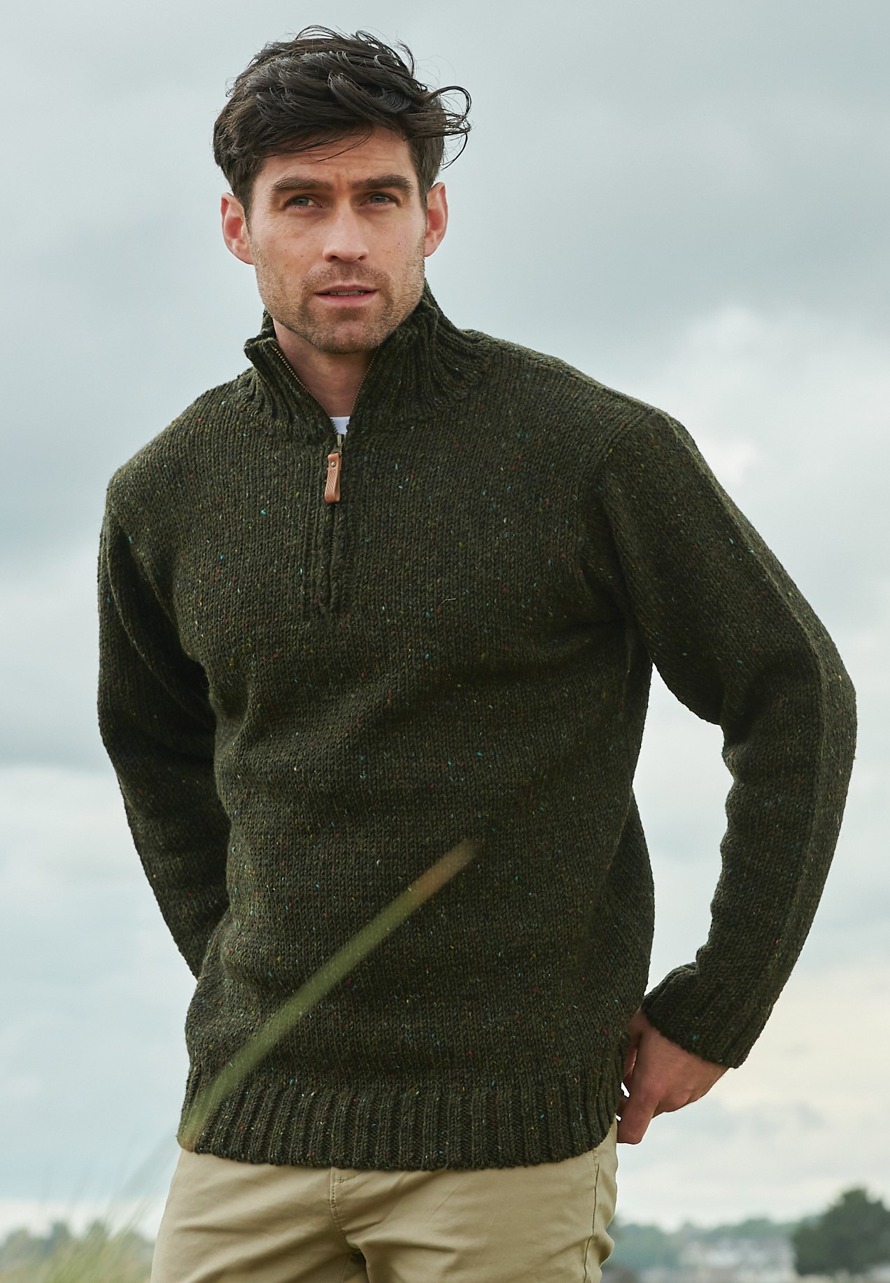 Aran Craft Donegal Wool Sweater Mens | Sweaters