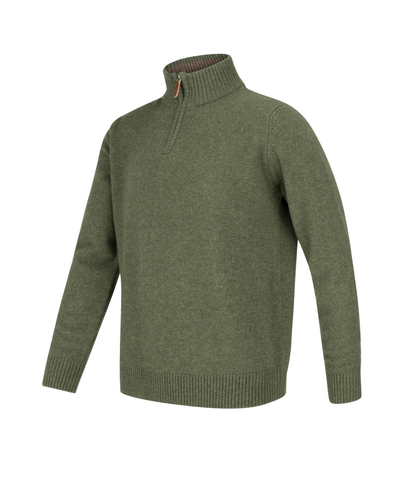 Aran Craft Wool Fishermans Jumper in Oatmeal