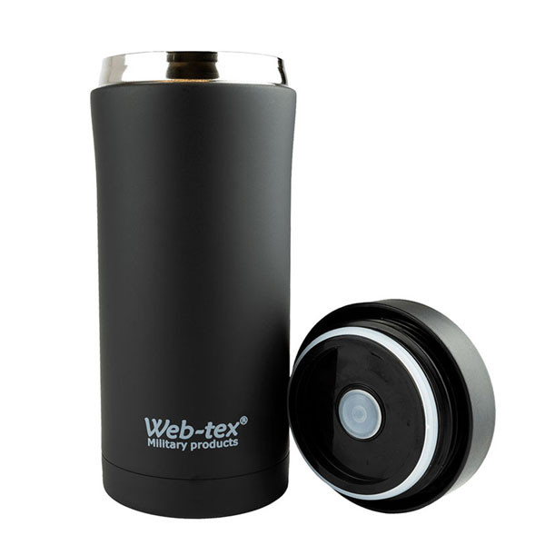 Web-tex Stainless Steel 330ml Flask | Green Flasks