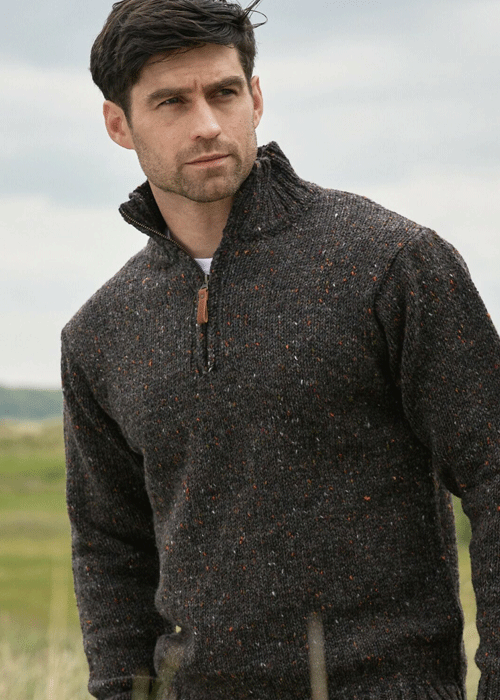 Aran Craft Kilcar Donegal Wool Sweater Mens | Sweaters