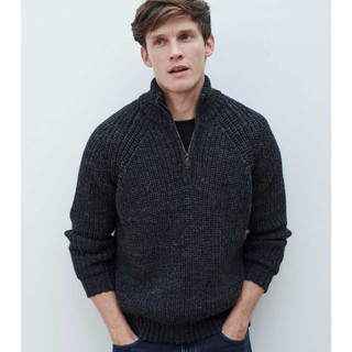 Aran Woollen Mills Fishermans Raglan Troyer | Cherry Tree Country Clothing