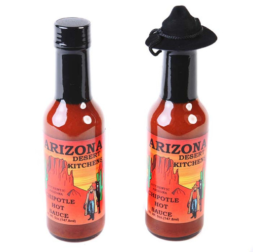 Chipotle Hot Sauce 5oz - choose with or without cowboy hat - Arizona Gifts