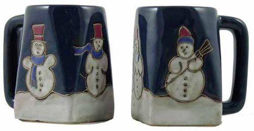 Mara Square Mug 12oz - Snowman - Arizona Gifts