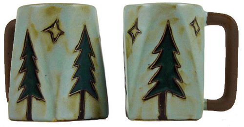 Mara Square Mug 12oz - Pine Trees - Arizona Gifts