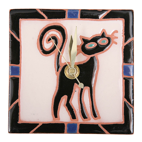 Sassy Cat Desk Clock - Arizona Gifts