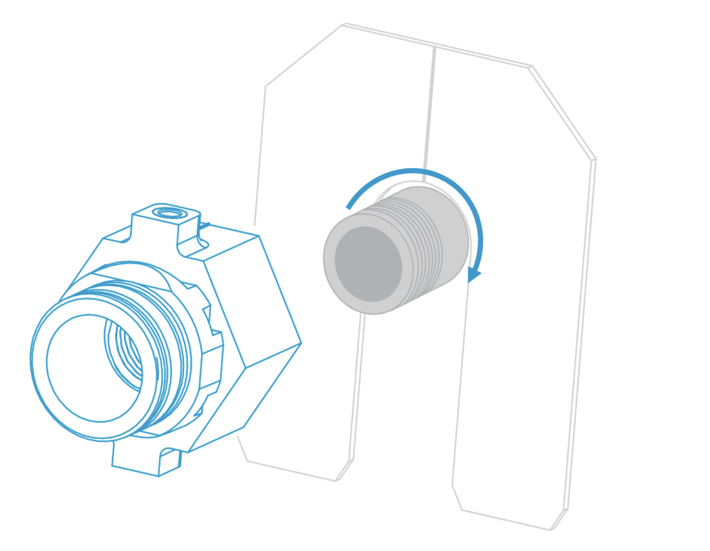 ¾ in. Threaded Mount - AM Conservation