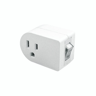 Grounded Outlet Adapter With Power Switch | AM Conservation