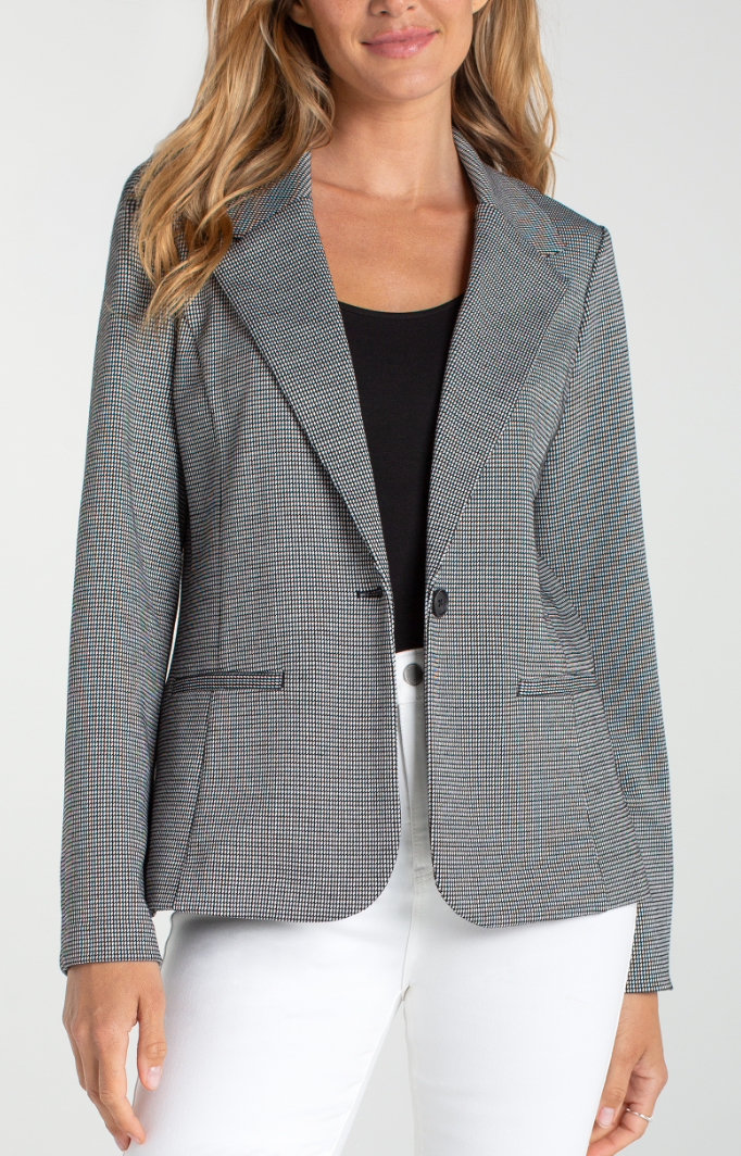 Mini Check Fitted Blazer - GoodThings