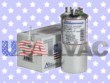 2224BA - OEM Amrad Dual Run Capacitor - USA HVAC Supply