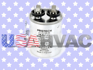 43-25136-08 - OEM Ruud Rheem Weather King Run Capacitor - USA HVAC Supply