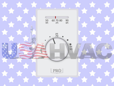 T501ML4 - OEM PRO1 IAQ Non-Programmable Line Voltage Thermostat - USA ...