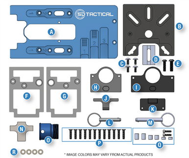 5D Tactical Router Jig Pro Parts | 80% Lower Router Jig