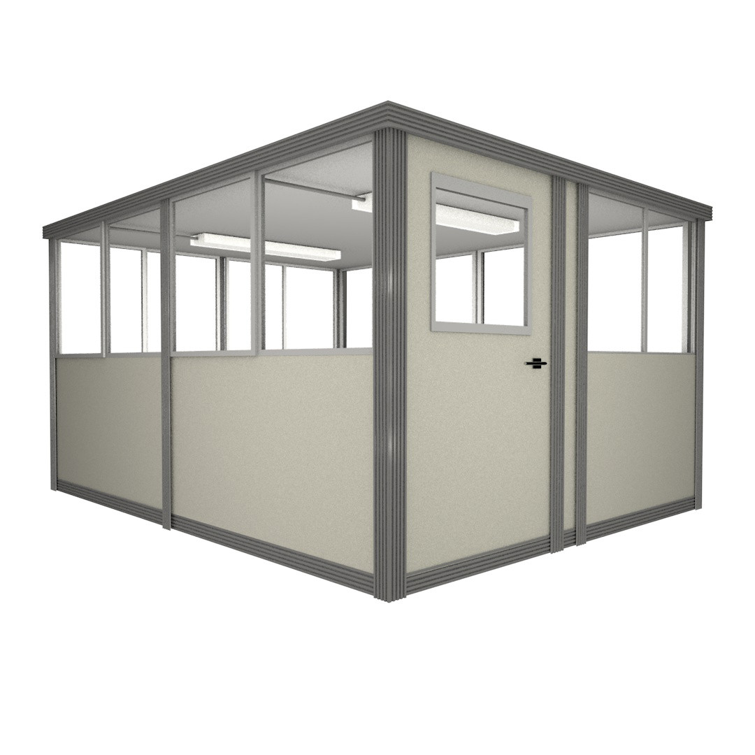 8' x 10' Guard Booth / Building | Pre-Assembled, Heavy-Duty Booths