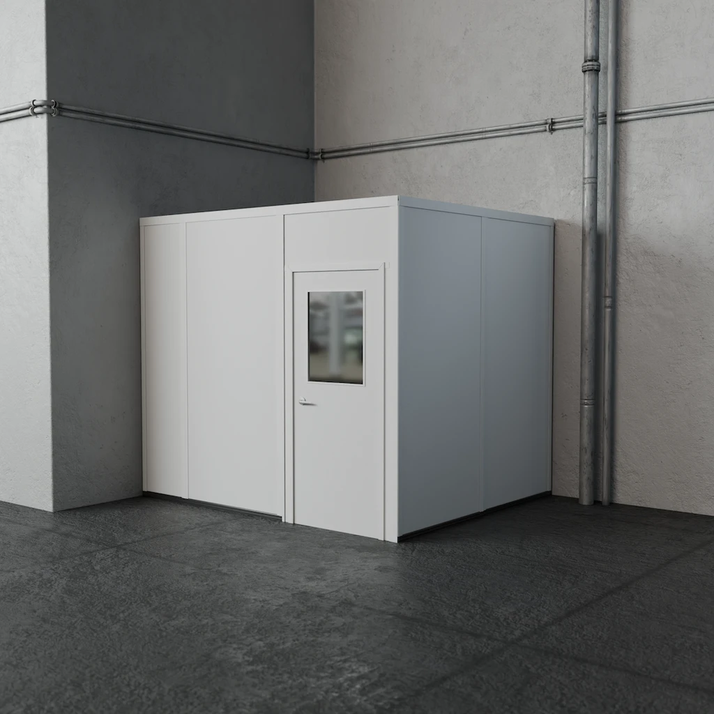 PortaFab Modular Inplant Office 8' x 10', 2-Wall