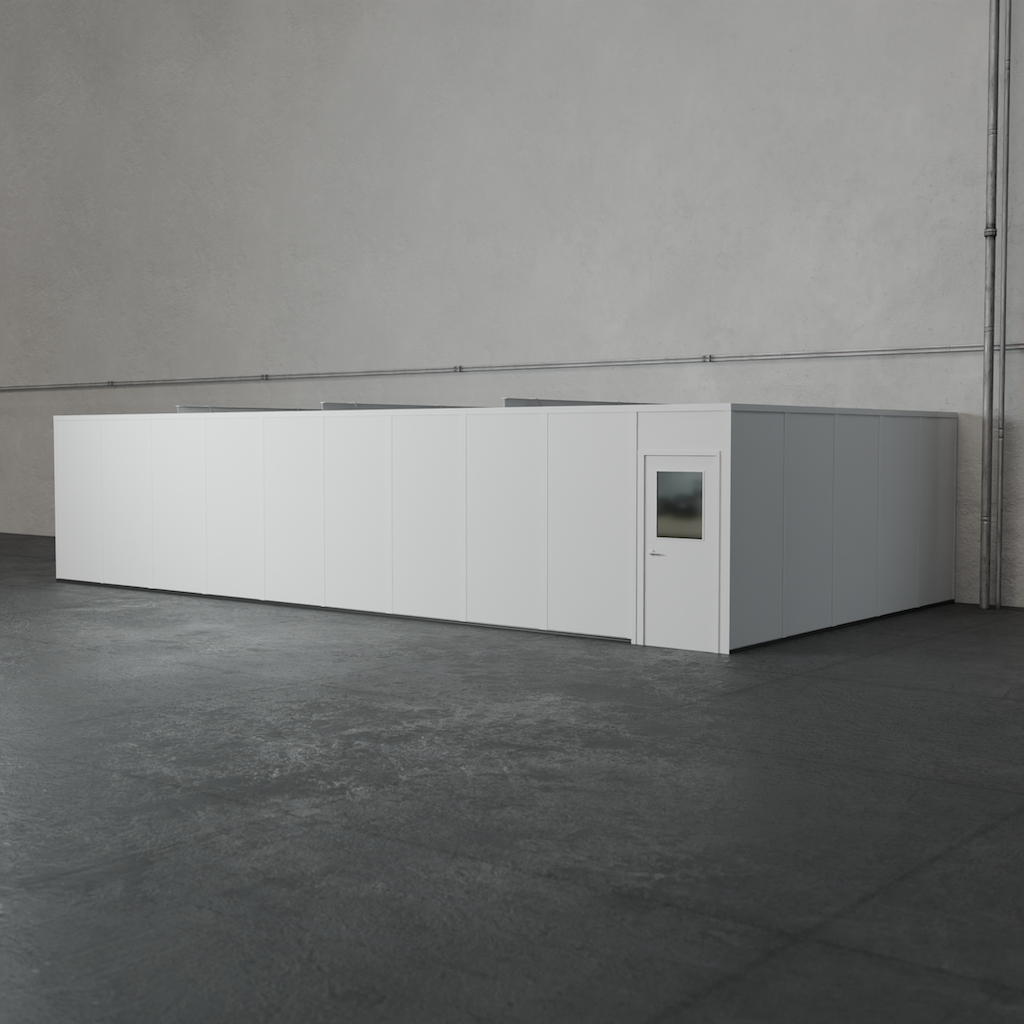 PortaFab Modular Inplant Office 20' x 40', 3-Wall