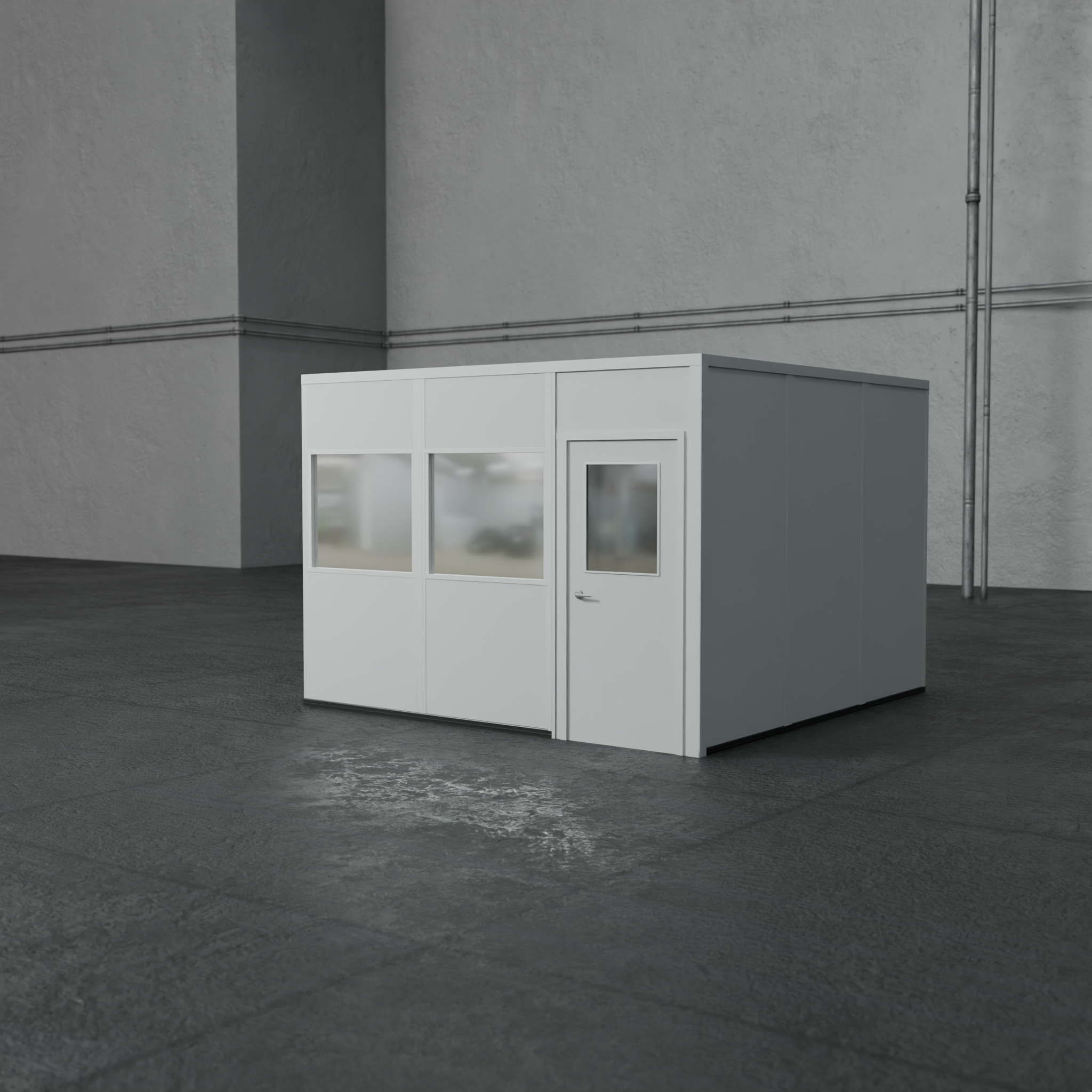 PortaFab Modular Inplant Office 12' x 12', 4-Wall