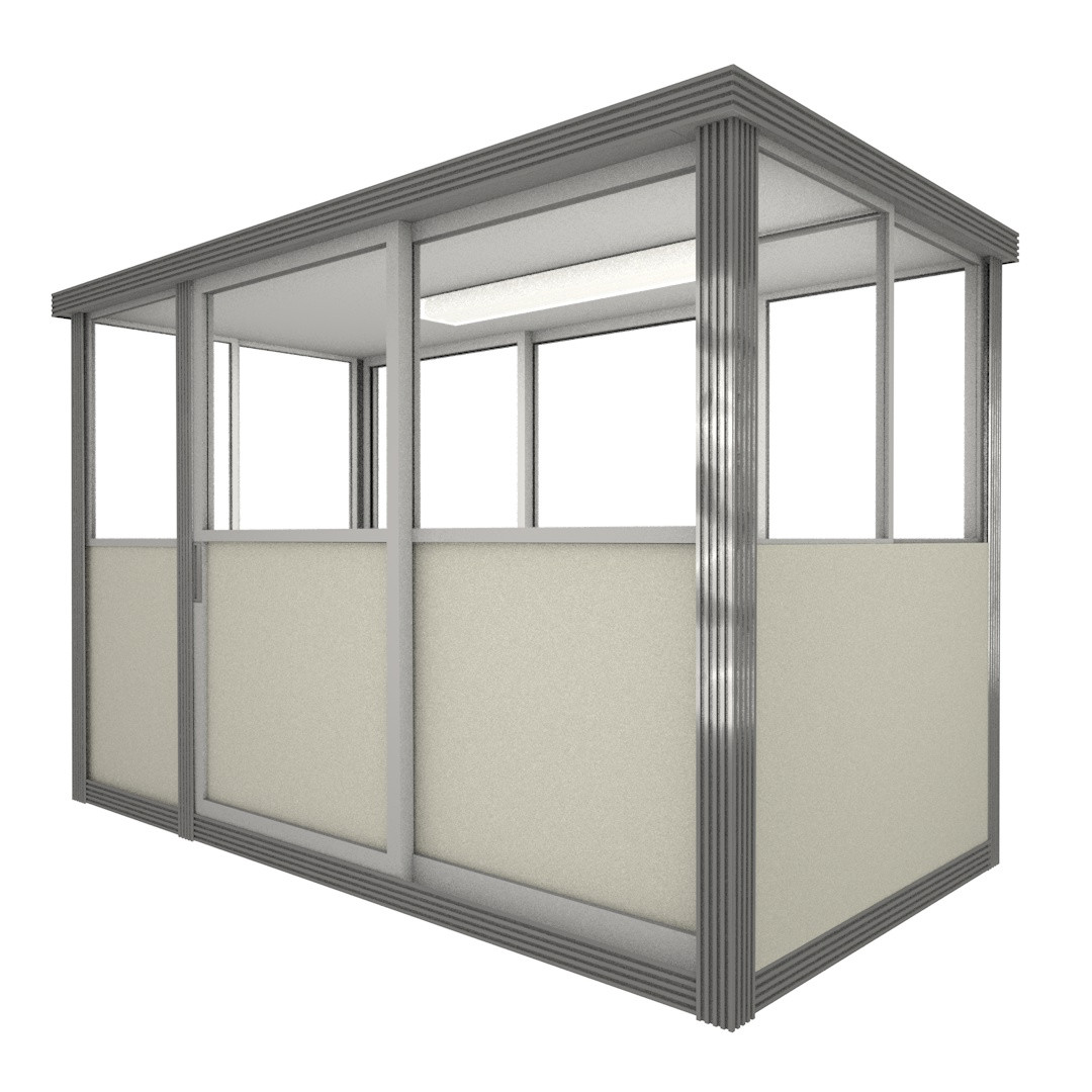 4' x 8' Guard Booth / Shack | Pre-Assembled, Heavy-Duty Booths