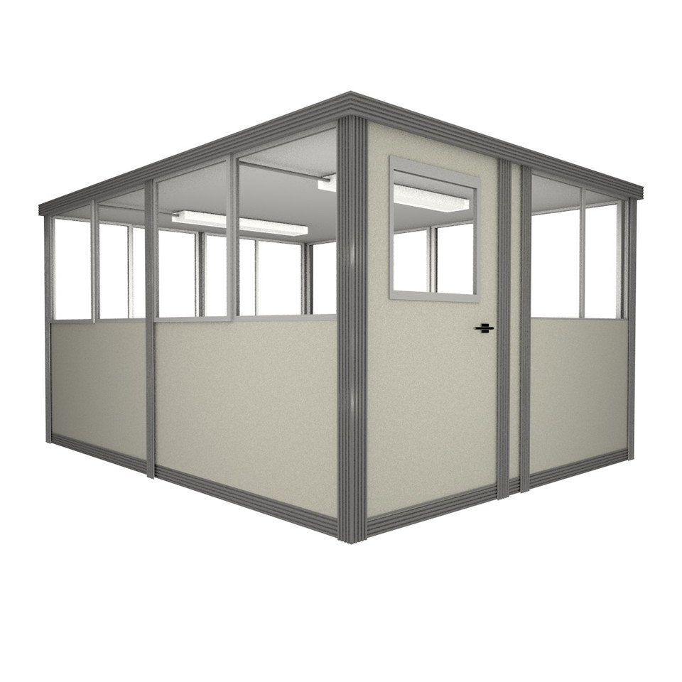 8' x 10' Guard Booth / Building | Pre-Assembled, Heavy-Duty Booths
