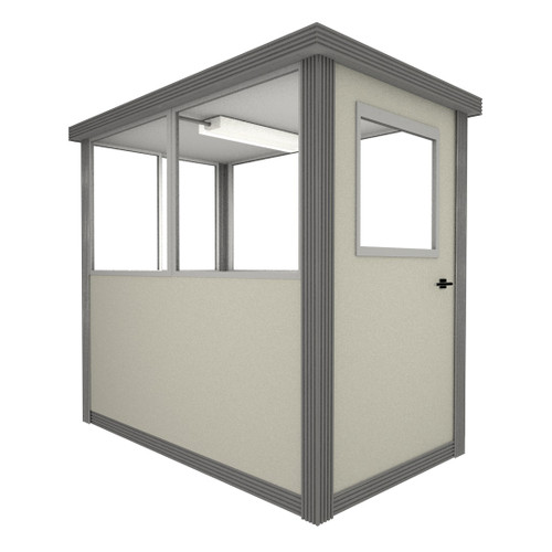 4' x 3' Guard Booth / Shack (Swing Door) | Pre-Assembled, Heavy-Duty Booths