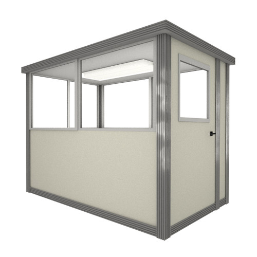 4' x 6' Guard Booth / Shack (Swing Door) | Pre-Assembled, Heavy-Duty Booths