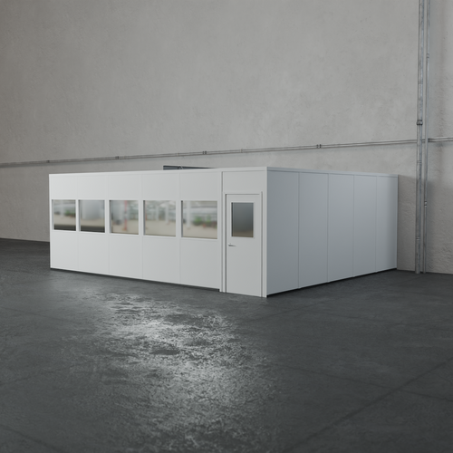 PortaFab Modular Inplant Office 20' x 24', 3-Wall