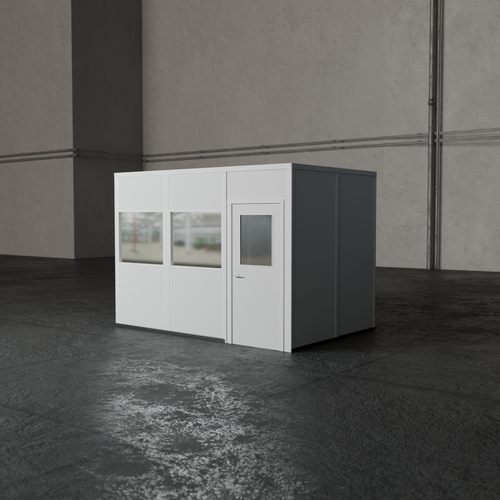 PortaFab Modular Inplant Office 8' x 12', 4-Wall