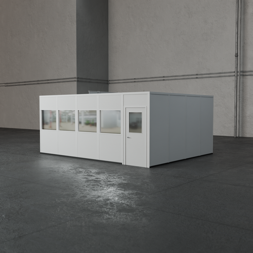 PortaFab Modular Inplant Office 16' x 20', 4-Wall