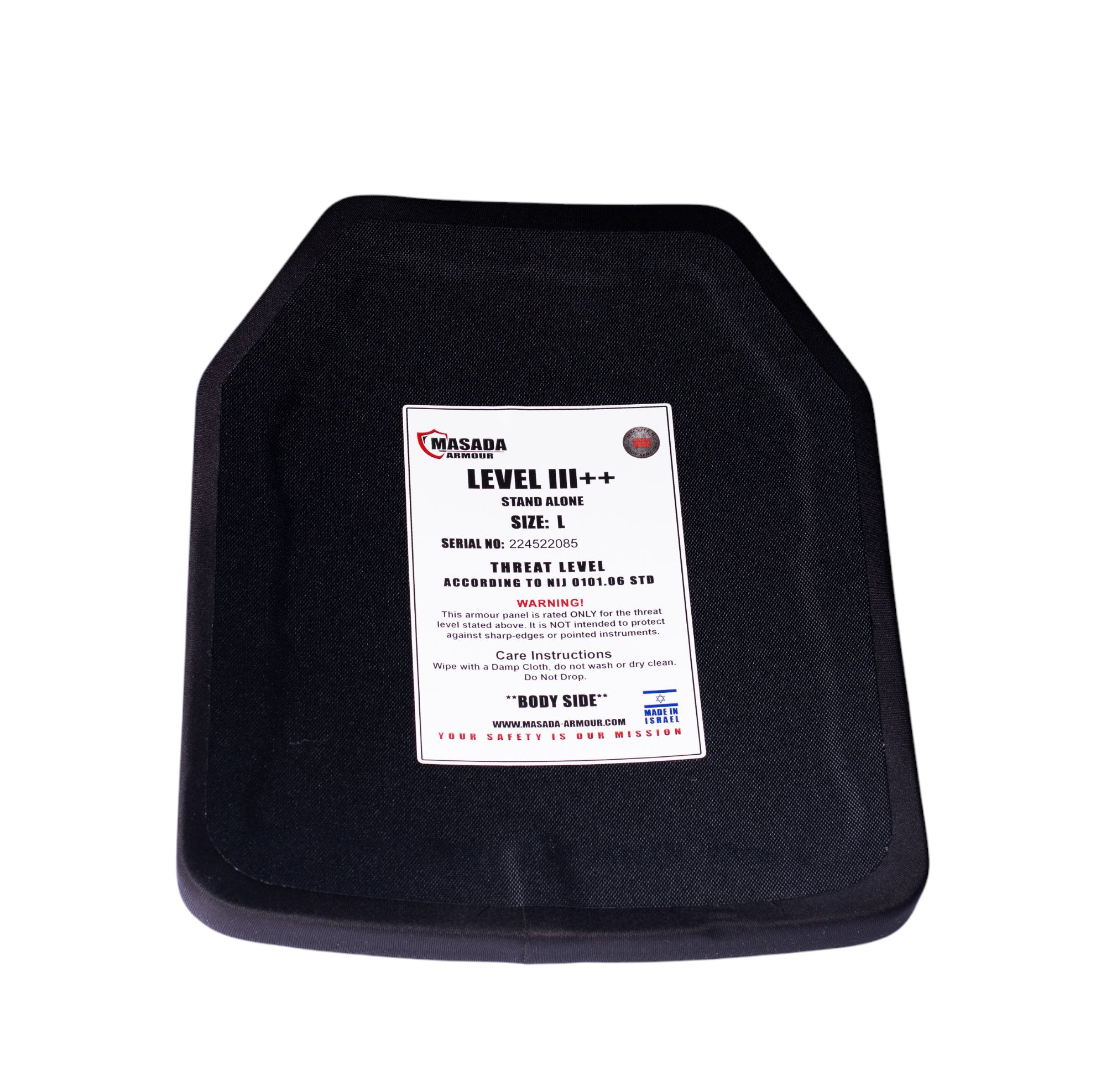 SAPI Cut Level 3++ Armor Plate - I.W.A International Inc