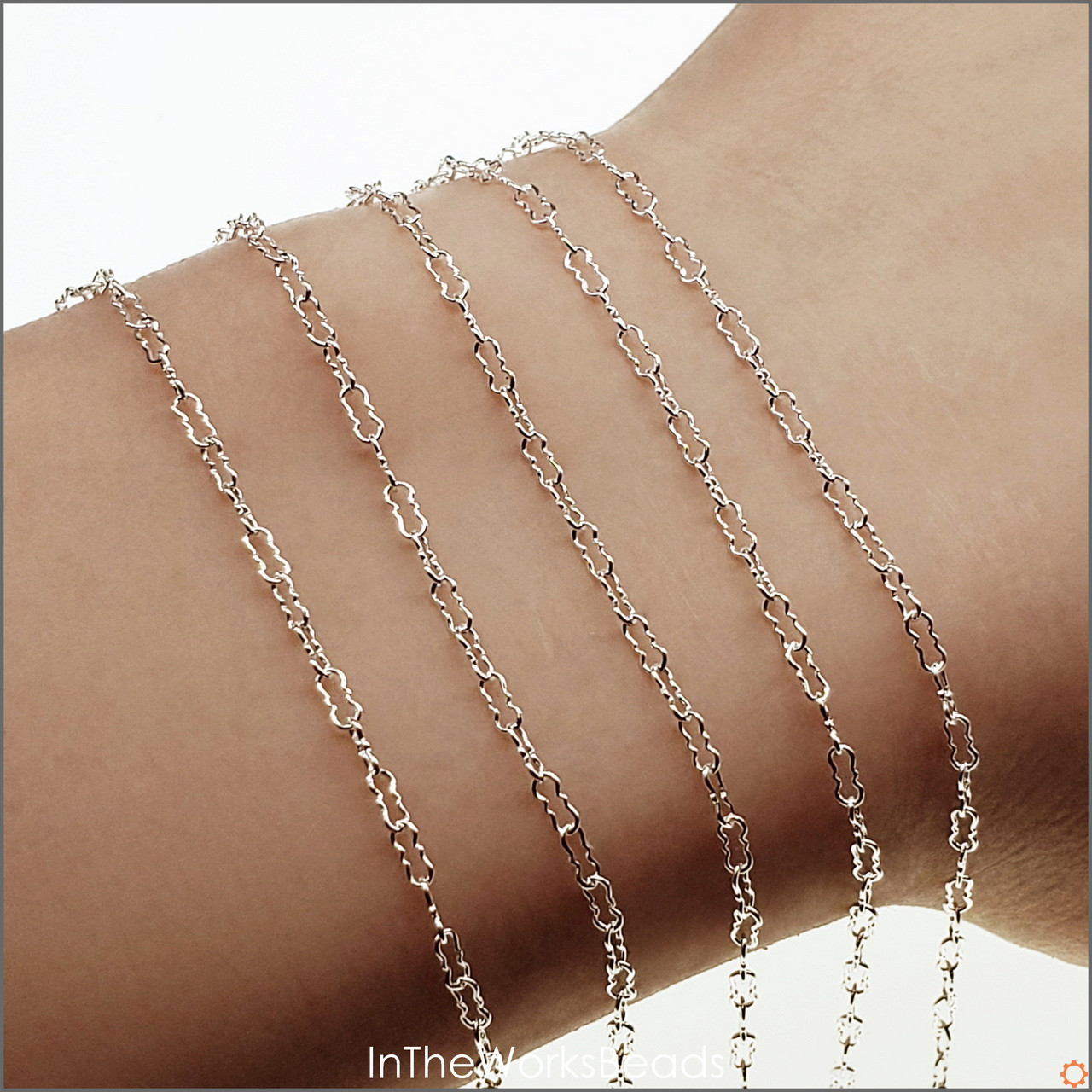 Sterling Silver Krinkle Chain 1.6mm - InTheWorksBeads