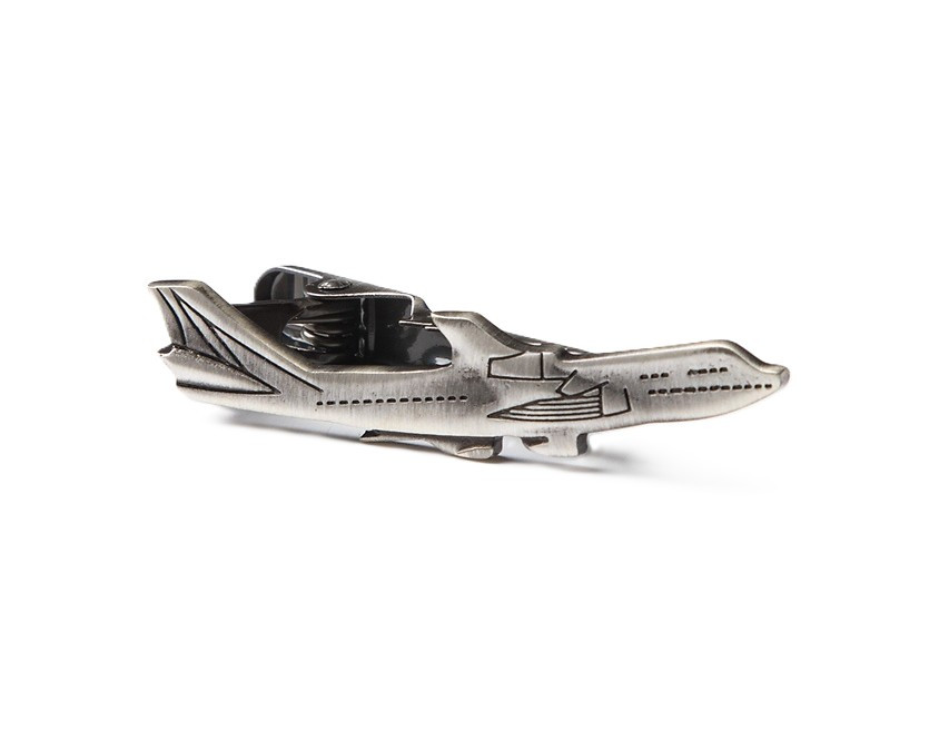 Commercial Jet Airplane Tie Clip
