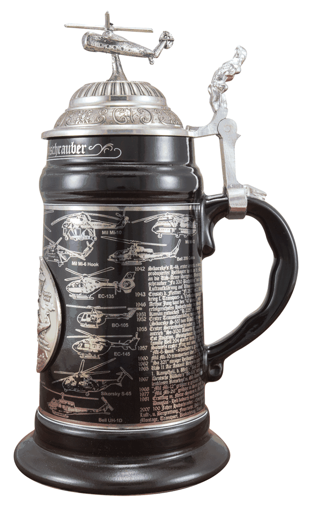 History of Helicopters Beer Stein – Limited Edition German Collectible