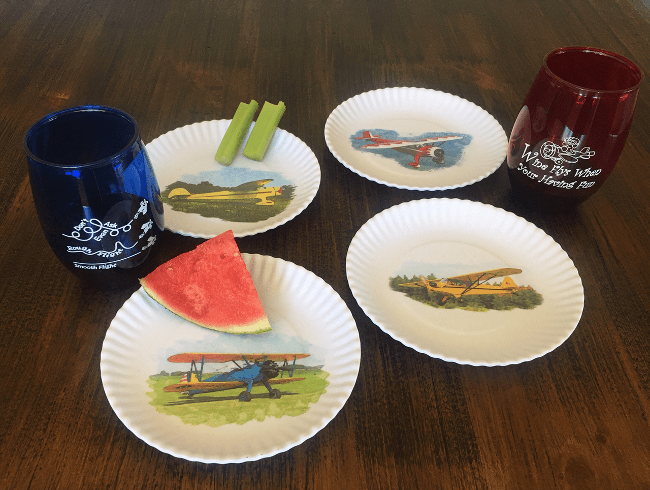 Sturdy Airplane Plates | Fun Aviation Party Plates