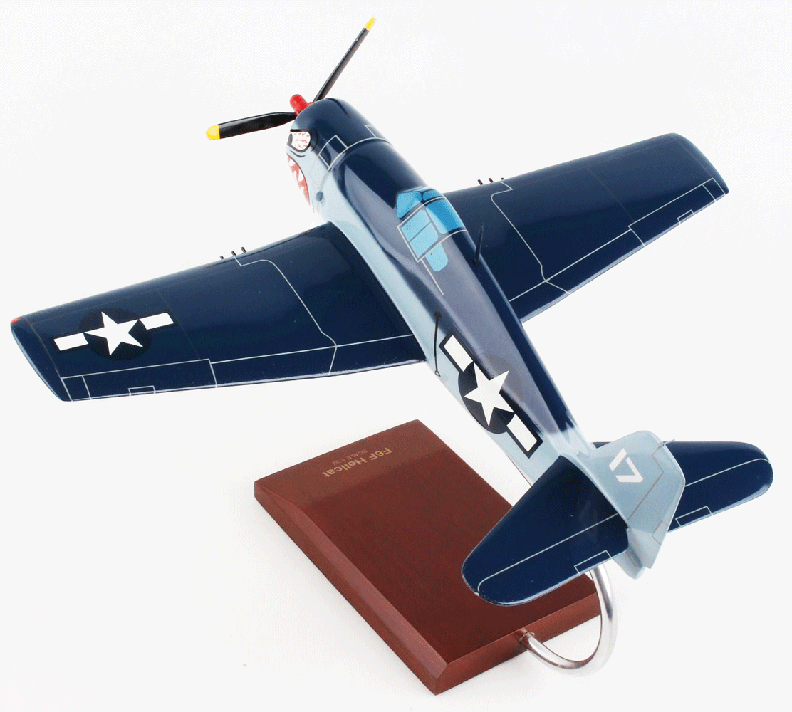 F6F-3 Hellcat Wood Model Airplane | Cool Collectible USN Model Plane