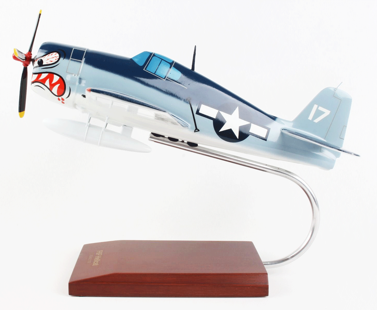 F6F-3 Hellcat Wood Model Airplane | Cool Collectible USN Model Plane