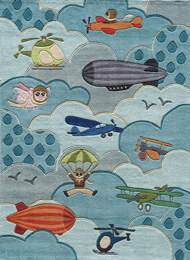 Airplane Decor | Airplane Rug | Airplane Nursery | Aviation