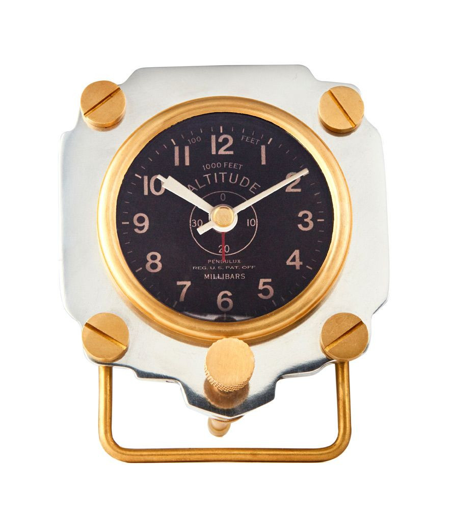 Altimeter Airplane Wall Clock | Pilot Gift | Instrument Clock