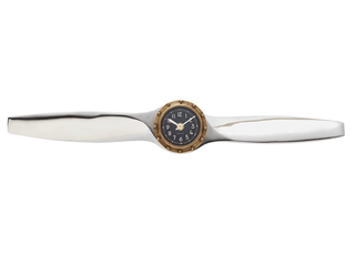 Airplane Propeller Desk Clock | Pilot Gifts | Airplane Decor