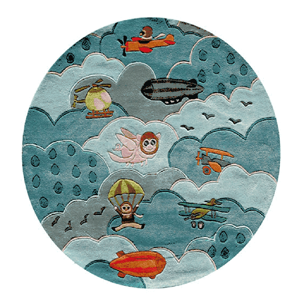 Airplane Decor | Airplane Rug | Airplane Nursery | Aviation