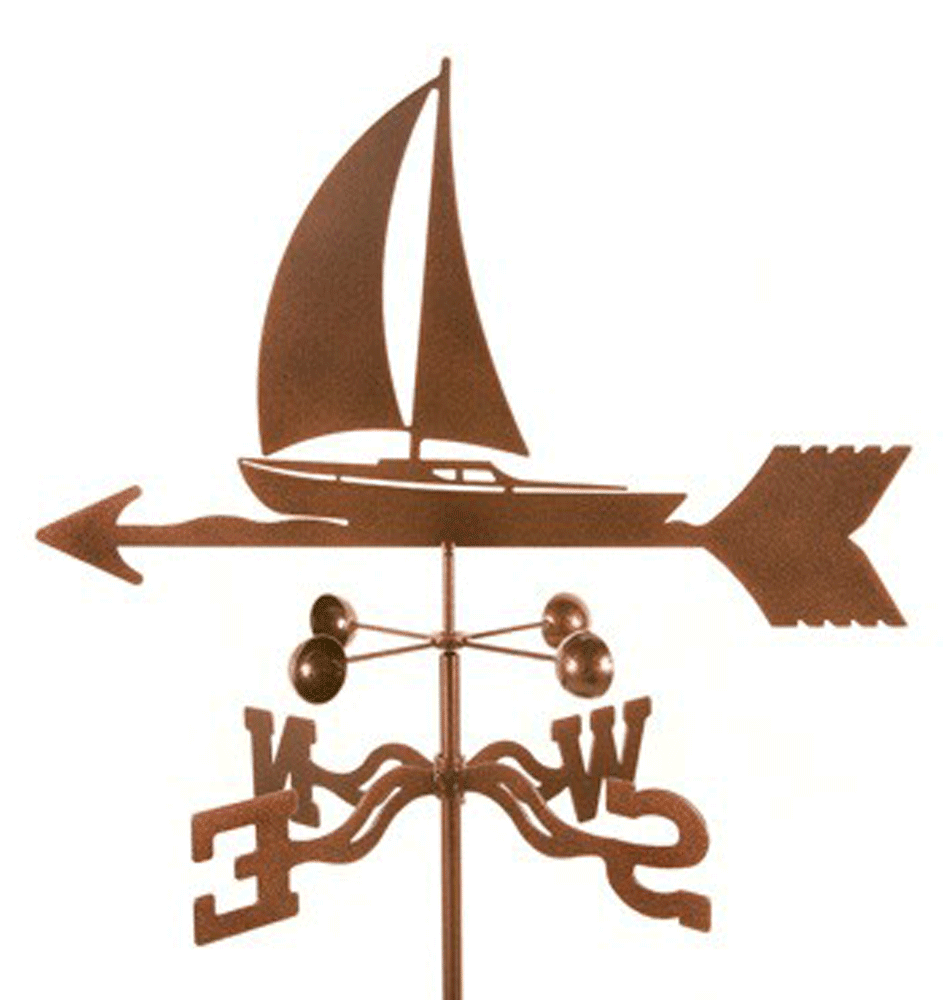Helicopter Steel Weather Vane | Aviation Wind Vane | Garden Decor