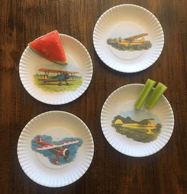 Sturdy Airplane Plates | Fun Aviation Party Plates