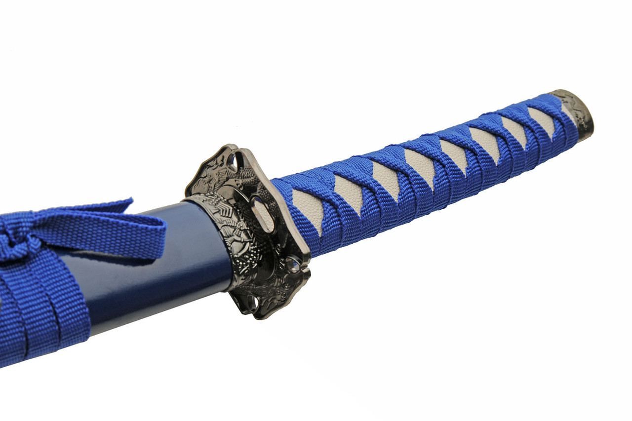 3 PC BLUE DRAGON KATANA SET - Warrior Emporium