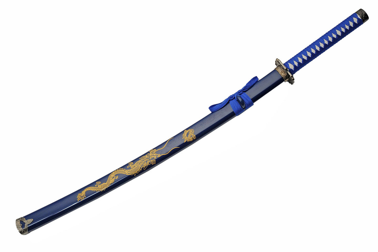 GOLD DRAGON BLUE SAMURAI SET - Warrior Emporium
