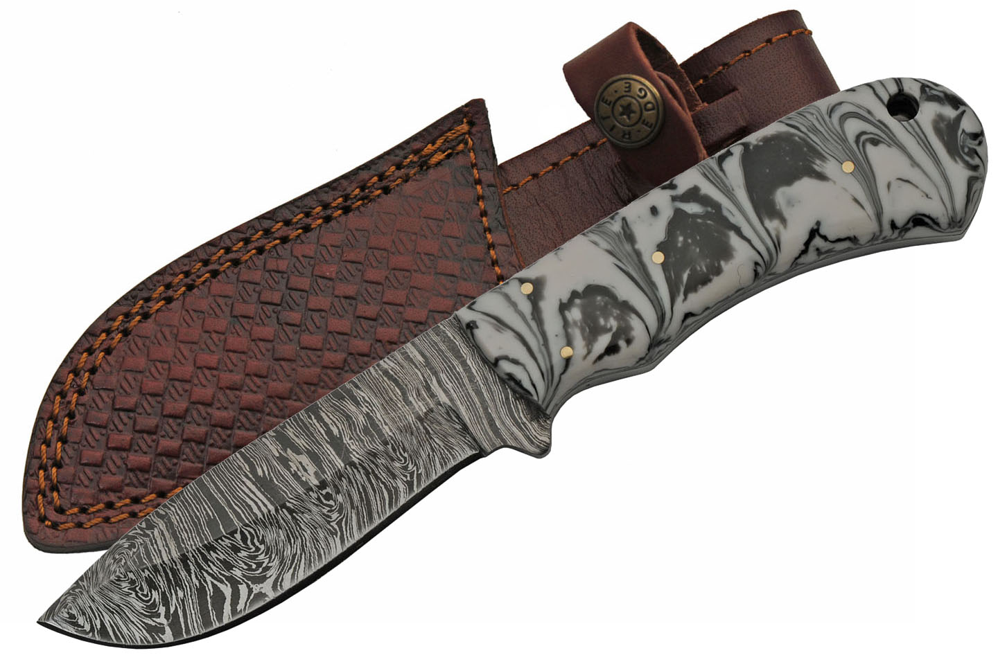 8" STORM HUNTER BLACK & WHITE HANDLE - Warrior Emporium