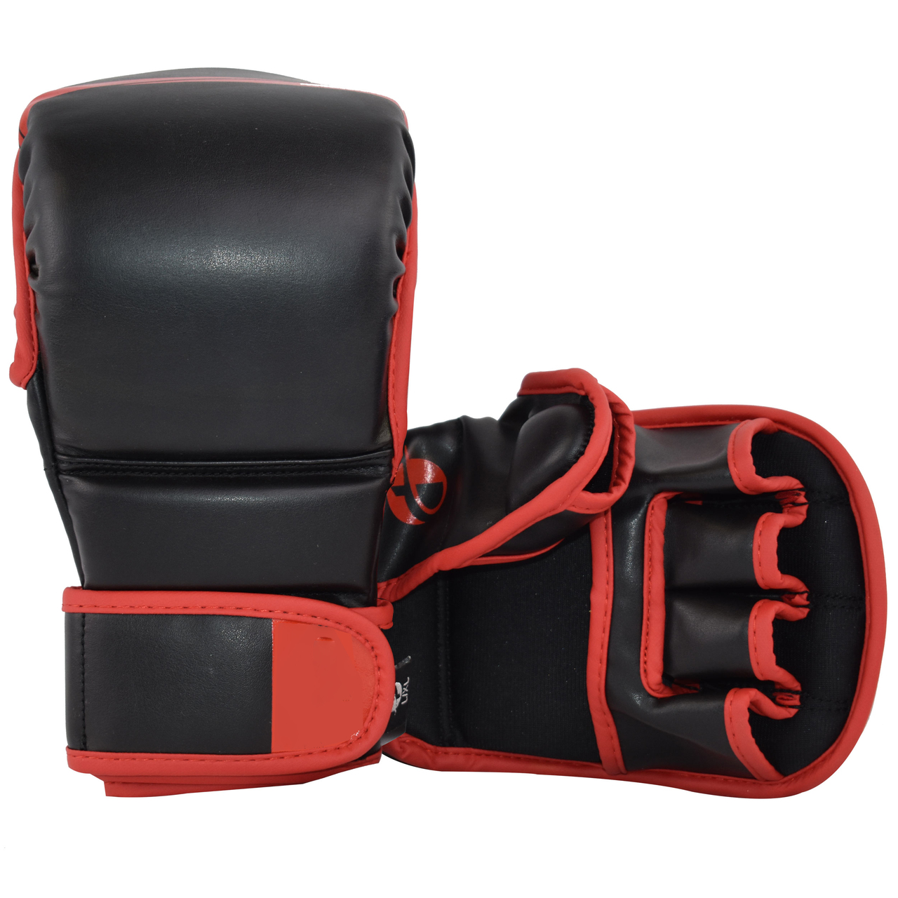 SPARRING GLOVES VINYL (BLACK AND RED)