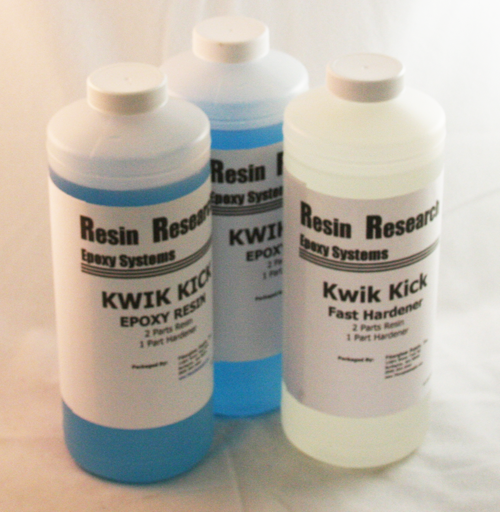 Resin Research Kwick Kick Epoxy 3 Quart Kit