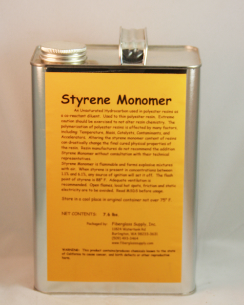 Gallon Can, Styrene Monomer (H - Fiberglass Supply